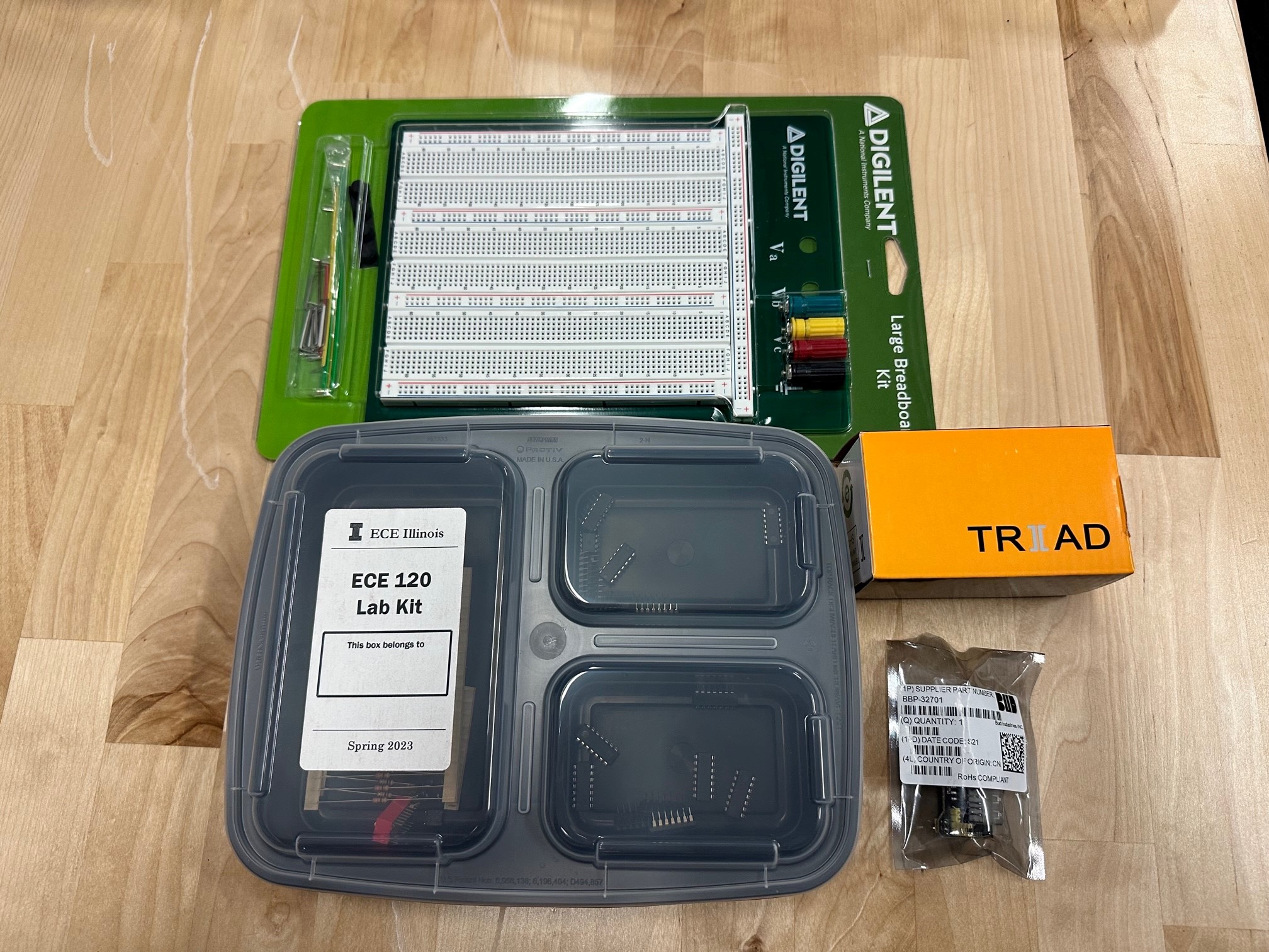 Lab Kits: ECE 120 | Electrical & Computer Engineering | Illinois