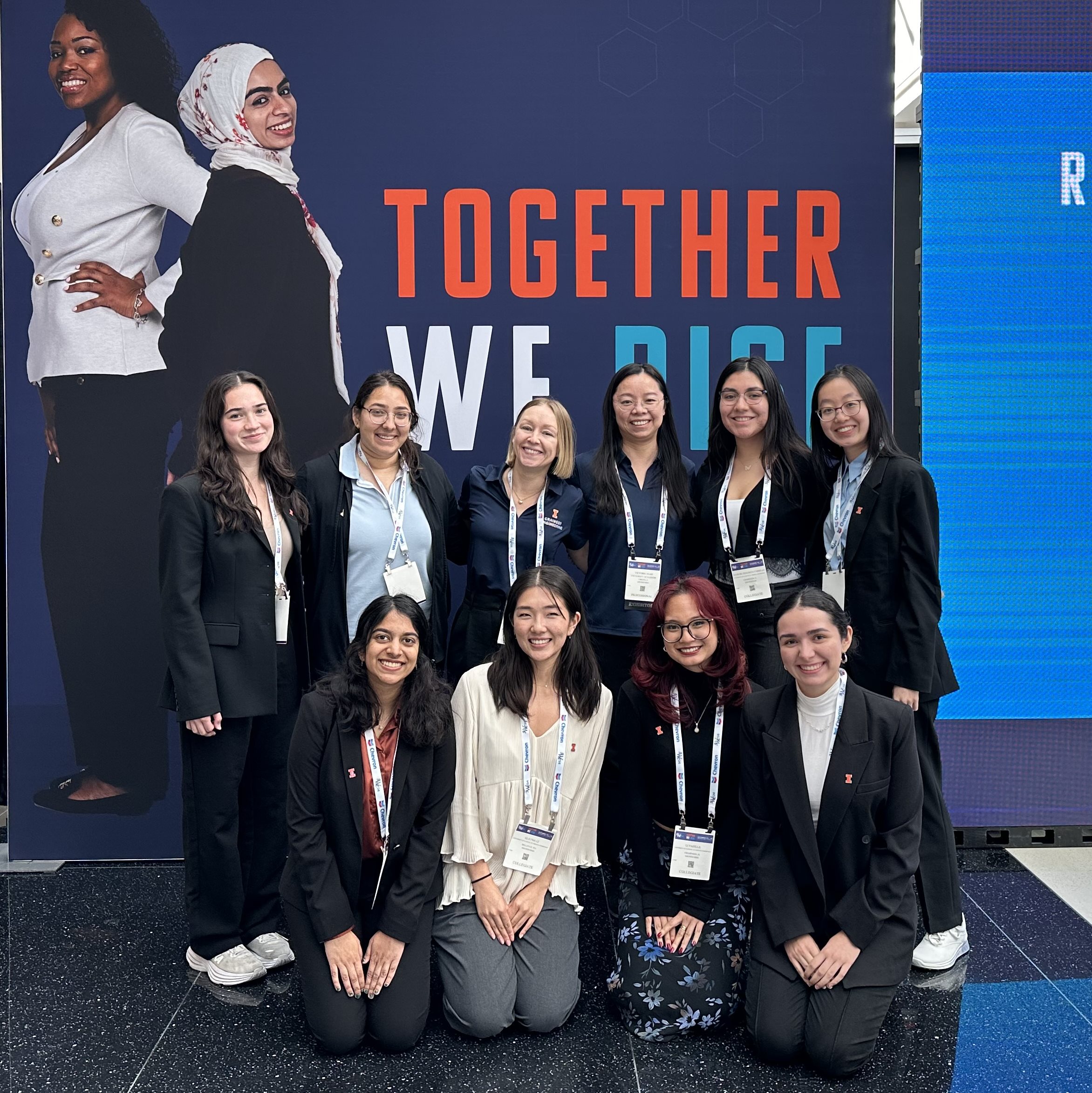 Research demos and making connections at the Society of Women Engineers ...